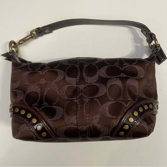 Coach | Bags | Coach Handbag Small Brown Satchel Euc | Poshmark